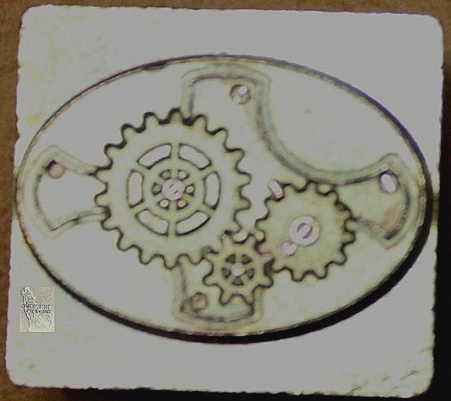 3d Gear Plate Stamp 8651-00 Tandy Leather Steampunk Stamping Tool ...