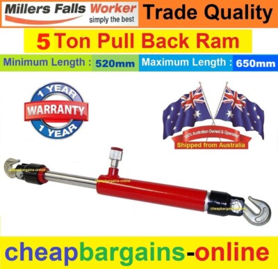 5 TON PULL BACK RAM 2T HYDRAULIC PORTA POWER PULL BACK RAM BODY REPAIR ...