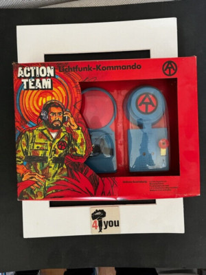 MOC MIB MOSC NEW VINTAGE GI JOE ACTION TEAM MAN LIGHT RADIO COMMANDO ...