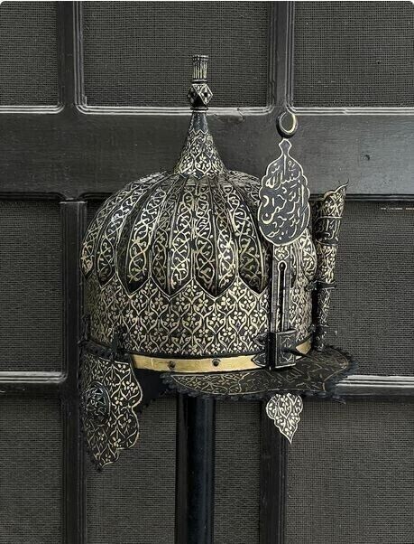Medieval Ottoman Turkish Warrior Helmet Arabic Writing Islamic Helmet ...