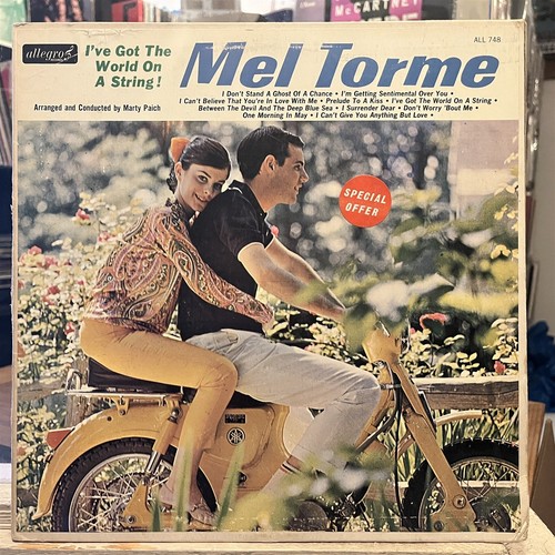 [JAZZ]~EXC LP~MEL TORME~I've Got The World On A String~[1964~ALLEGRO ...