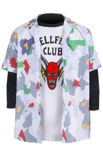 Stranger Things Hellfire Club Cosplay Costume Shirt Set, New, Large | eBay