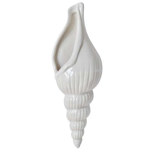 Sea Shell Conch Flower Vase Porcelain Craft Home Wedding Wall Decor Art ...