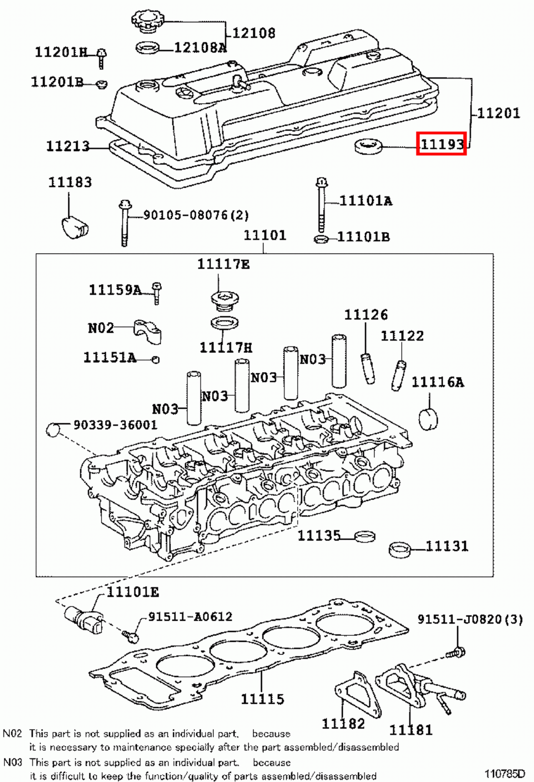 Genuine Corolla AE111 AE110 AE109 AE104 1.6 1.5 Spark Plug Tube Seal x8 ...