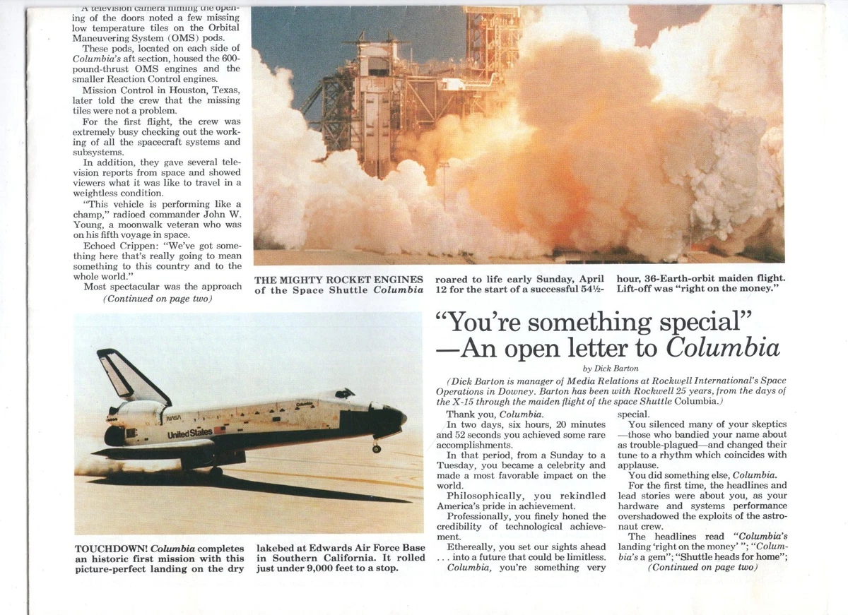 1981 Space Shuttle Disaster