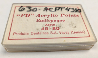 "PD" Acrylic Points Radiopaque Assorted 45-80 | eBay