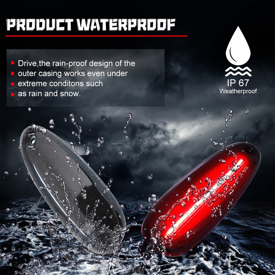 Euro Style Smoke Red Rear Side Marker Lights For 96-99 Ford Taurus ...