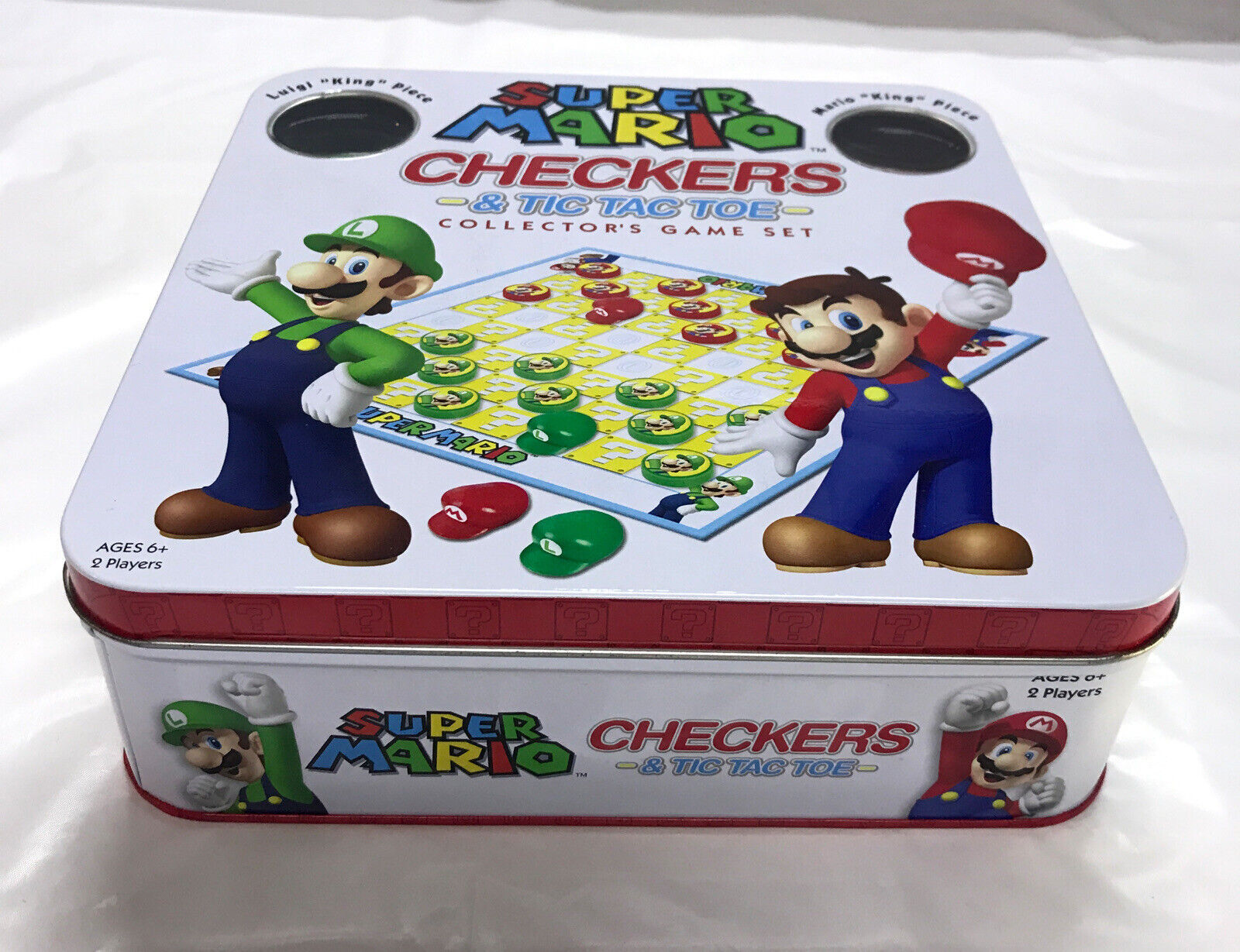 Super Mario Checkers & Tic Tac Toe Combo in Tin 2011 Date Nintendo for ...