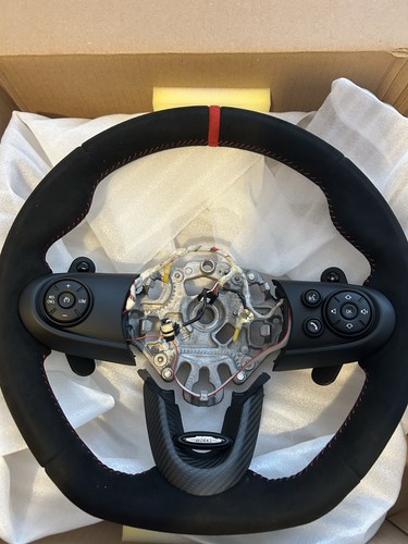 Genuine Mini JCW Pro Alcantara Steering Wheel Complete With Buttons And ...