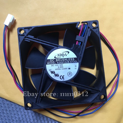 1PC ADDA AD0812UB-A73GL 12V 0.45A 80*80*25mm 5.4W 3pin(2510) cooling ...