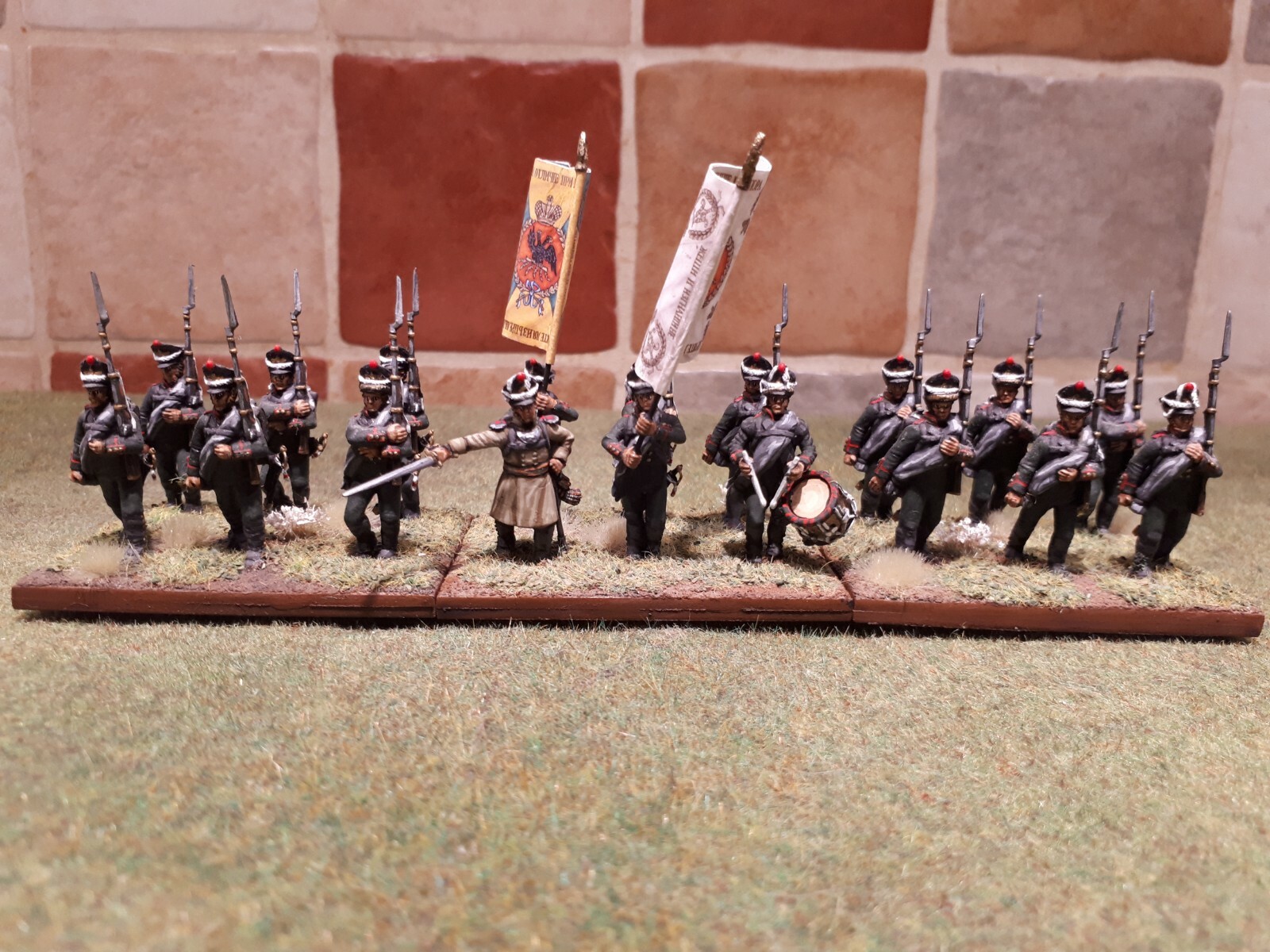 28mm Painted Perry Miniatures Russian Napoleonic Guard Jaeger Btn (7 ...