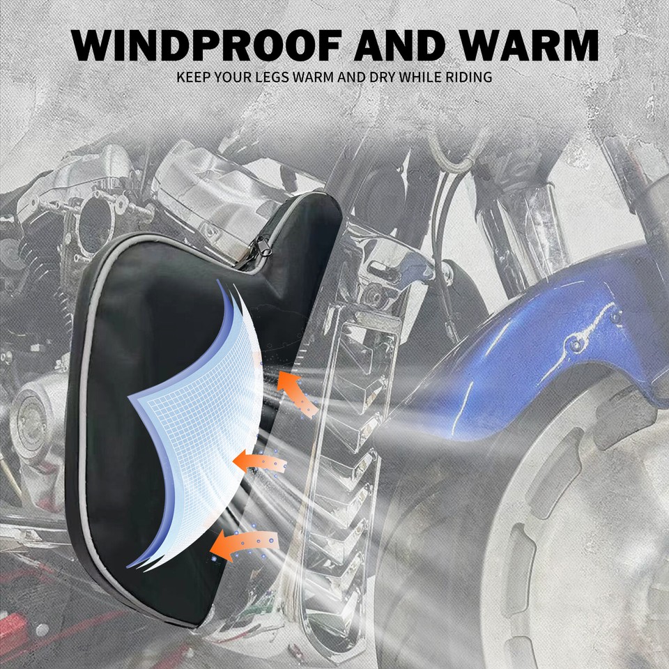 Soft Lowers Chaps Engine Guard Leg Warmer For Harley Softail Fat Boy ...