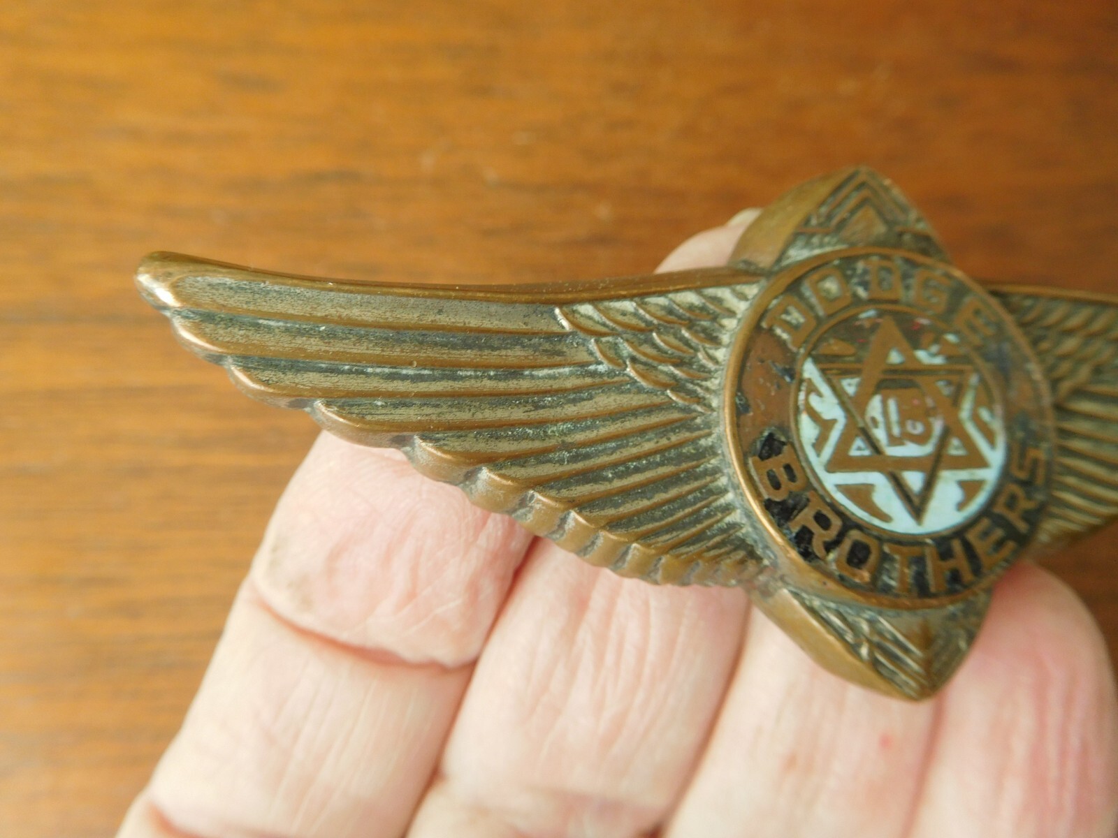 1929 1930 1931 1932 Dodge Brothers Emblem DB DA Winged Hood Radiator ...