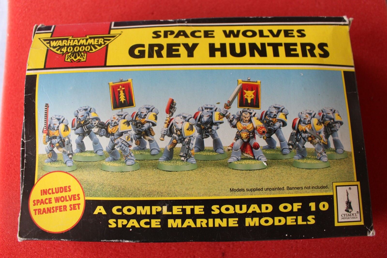 Games Workshop Warhammer 40k Space Wolves Grey Hunters Squad Metal Wolf ...