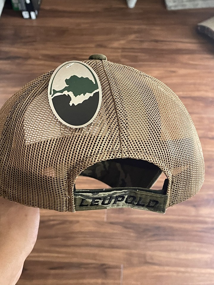 Baseball Cap/Hat Hunting/Shooting, Leupold Camo Bottomland Leather patch | eBay