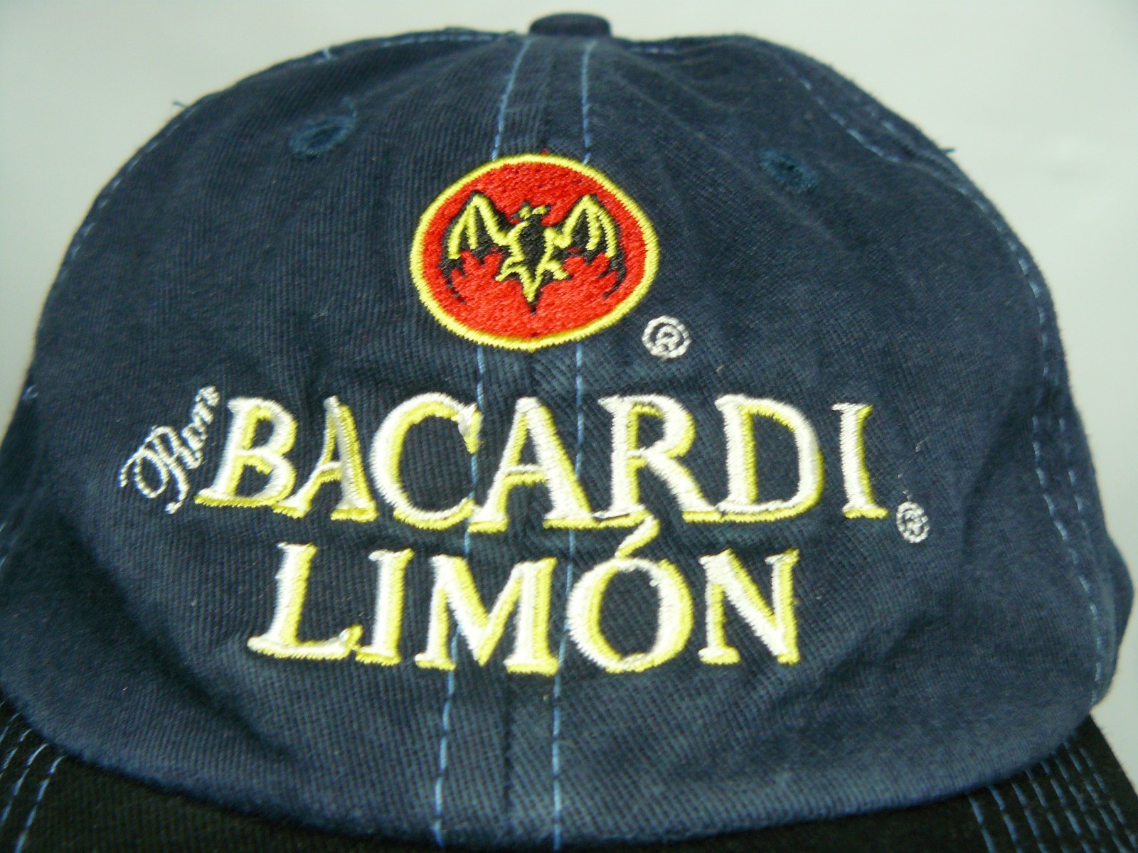 BACARDI LIMON - Bat logo - Ball Cap Hat - Adjust in b… - Gem