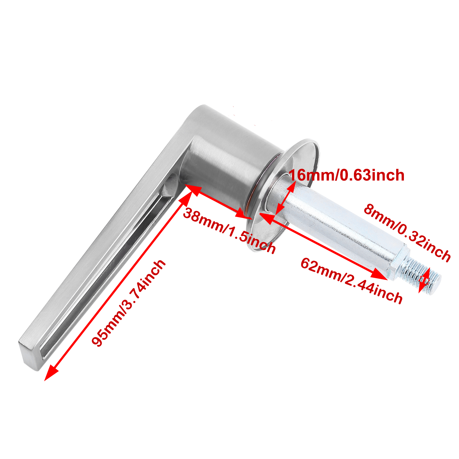 Replacement Gun Safe Handle With Matt Chrome Finish L Shape For Vault ...