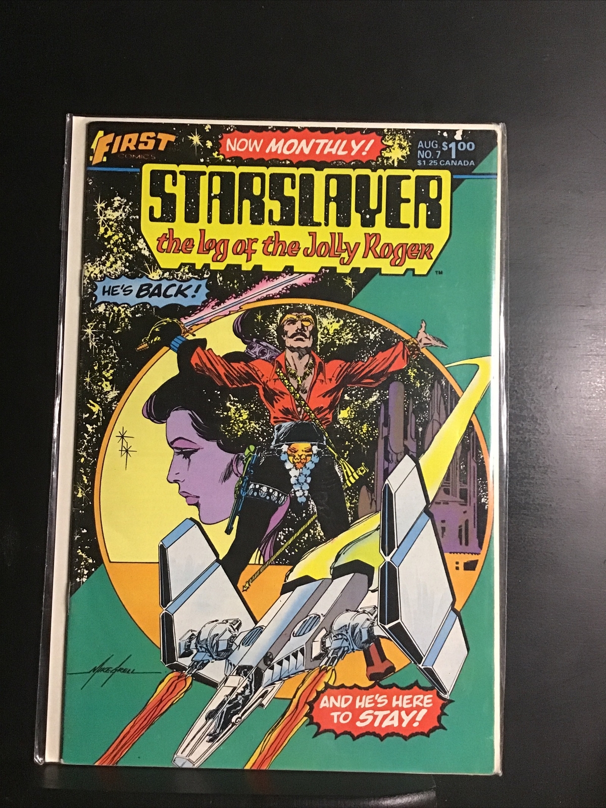 Starslayer: Log of the Jolly Roger #7 First Comics 1983 Mike Grell NM ...