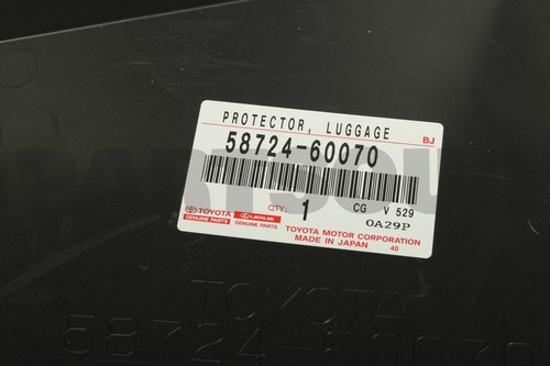 5872460070 Genuine Toyota PROTECTOR, LUGGAGE 58724-60070 | eBay