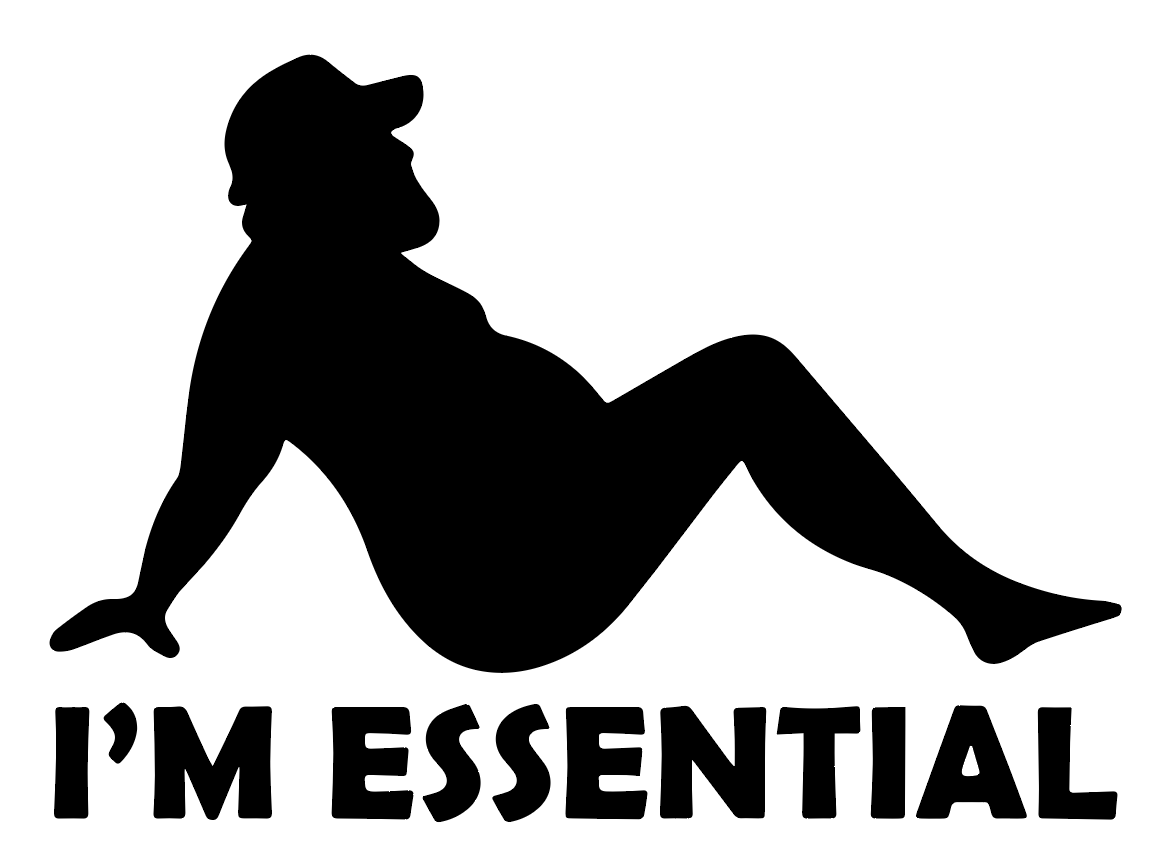 6'' " I'm Essential " Trucker Sticker Funny Vinyl Decal Distancing ...