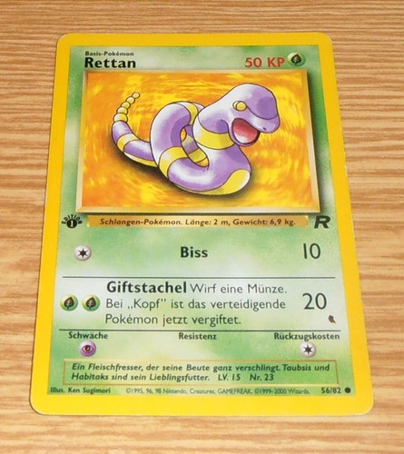 » Rettan 56/82 - 1. Edition Pokemon Karte (u299) | eBay.de