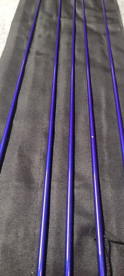 (Lot of 5) Solid Carbon 32" Ice Fishing Rod Blank, Medium, Gloss Blue ...