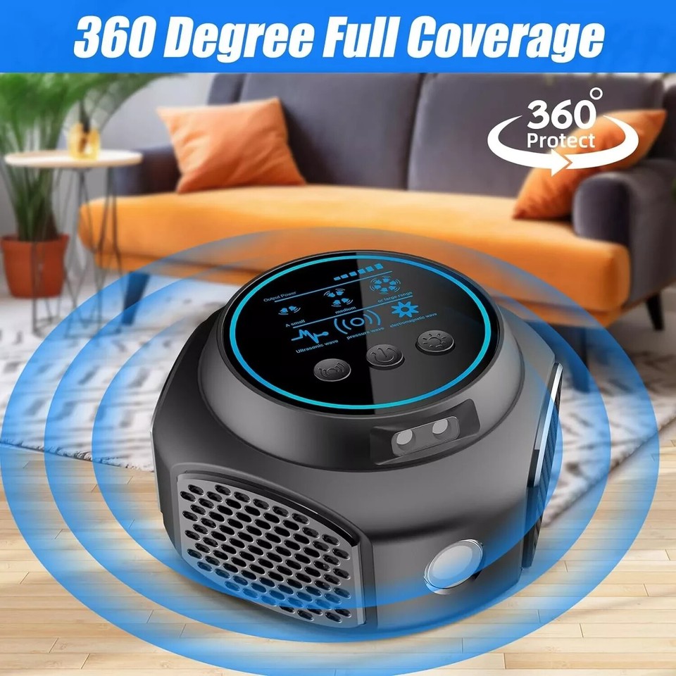 360° Ultrasonic Repellent Pest Rat Mice Rodent Repeller Electronic ...