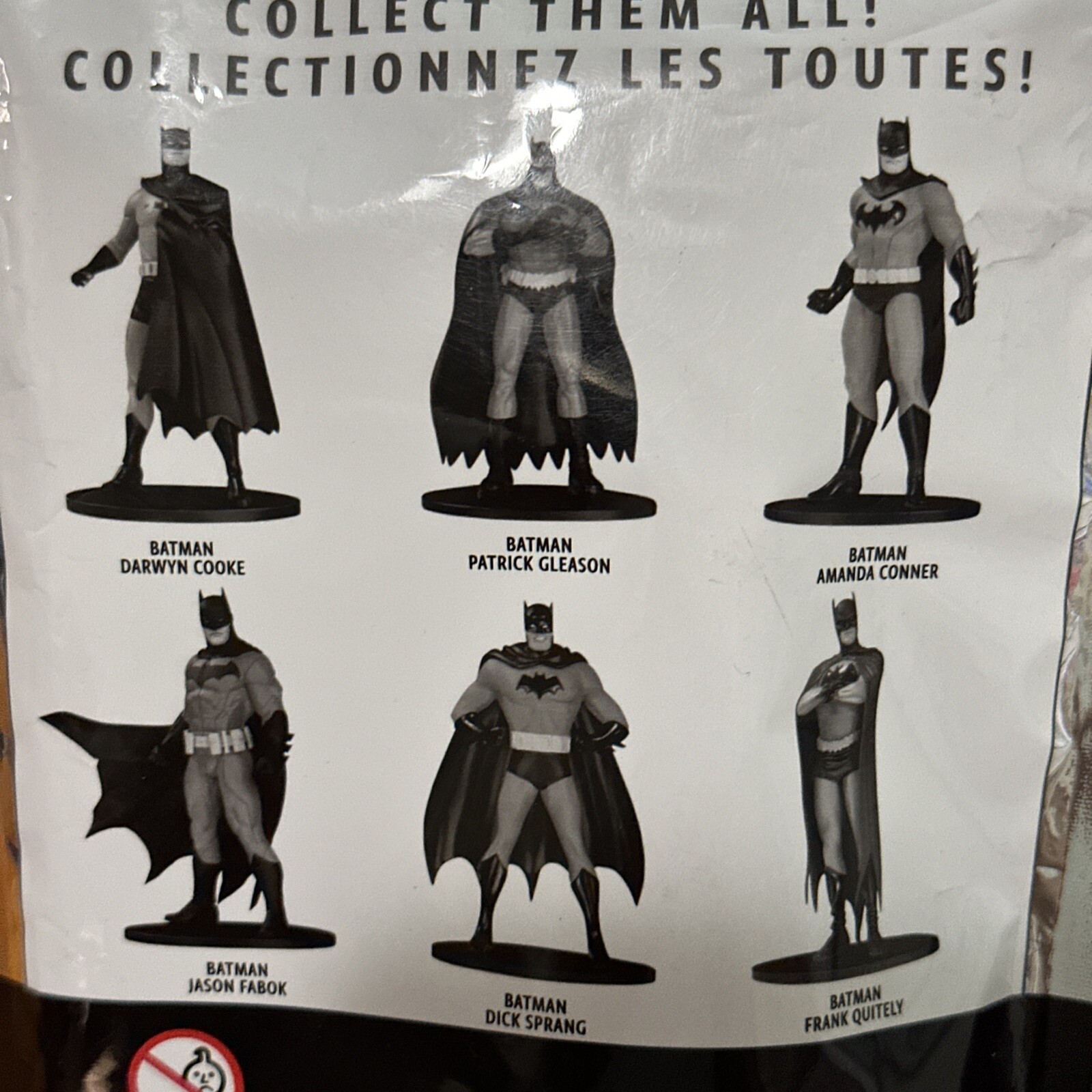 DC Collectibles Series 1 Batman Black and White Blind Bag Mini Figure ...