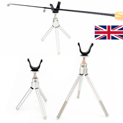 Ice Foldable Telescopic Tripod Rods Rests Pole Support Stand Fishing ...