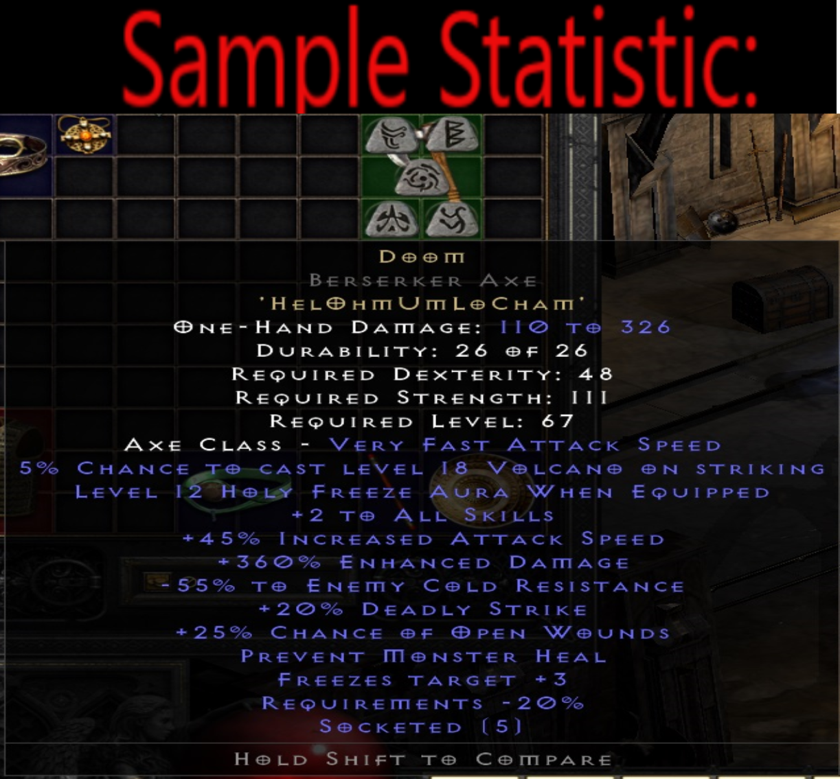 PC PS4 PS5 XBOX SWITCH NON-LAD DOOM Berserker Axe Diablo 2 Resurrected ...