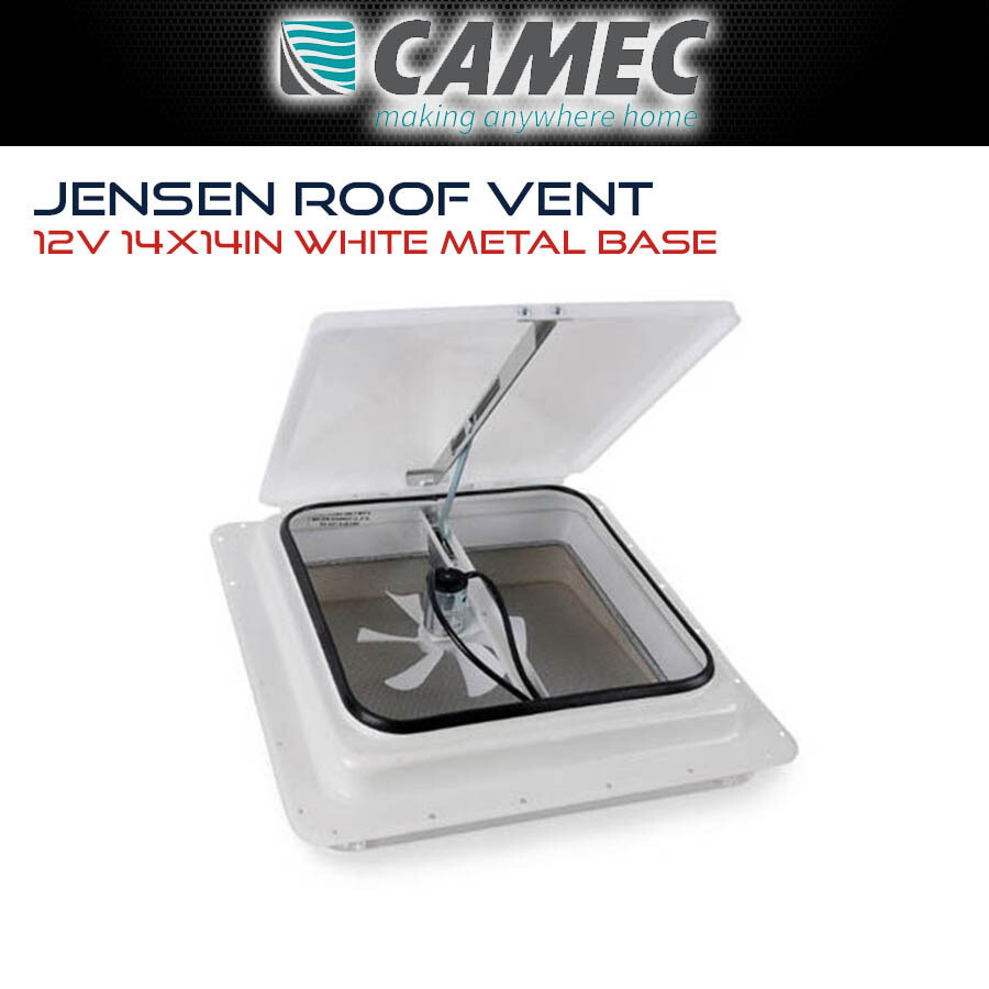 Camec Jensen New Style 12V Fan Caravan RV Roof Vent Hatch 14x14 ...