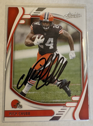 NICK CHUBB SIGNED AUTOGRAPHED BROWNS SPORTS CARD COA #433430 AUTO | eBay