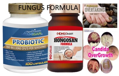 Fungus Clear HONGOSAN 190 Capsules Premium Probiotic Fungus Blend | eBay