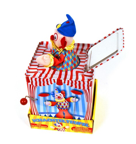 Clown Jack in the Box Traditional MusicaTin Sensory Toy Birthday Gifts ...
