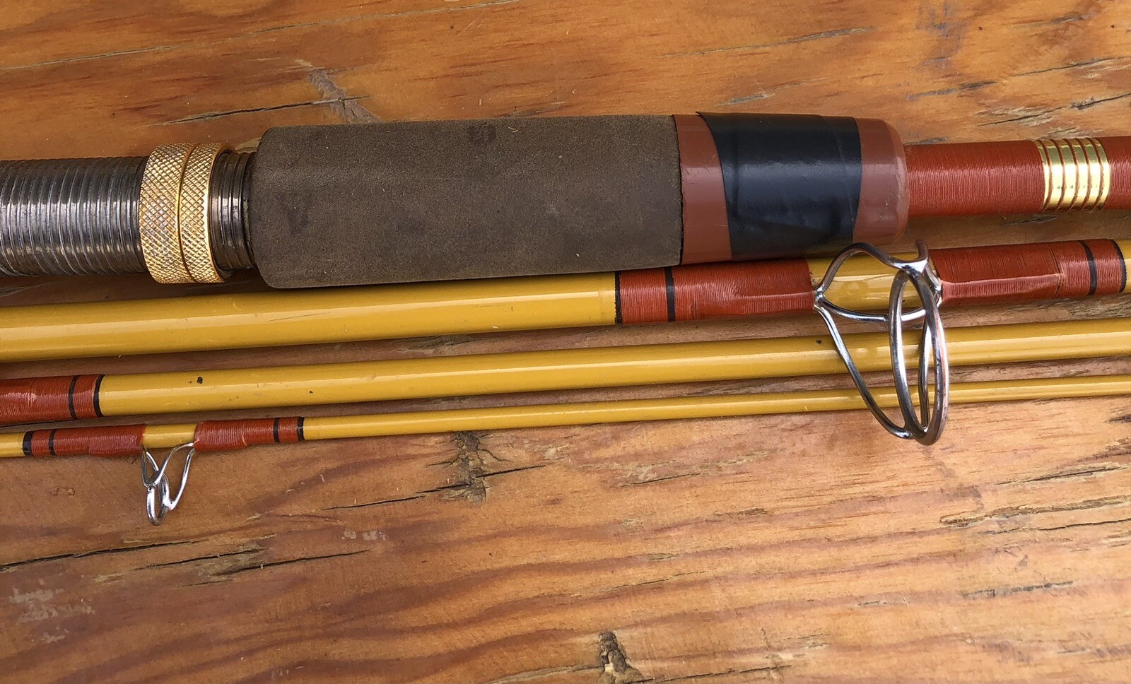 Vintage Graphite ? Fiberglass Fishing Pole Fly Rod 7’2” Unknown Maker ...