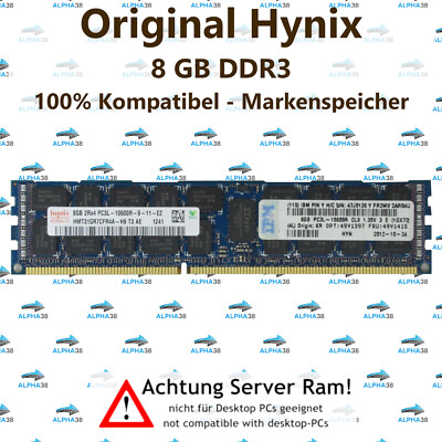 8 GB Rdimm ECC Reg DDR3-1333 Supermicro X9DRD-EF X9DRD-iF X9DRD-LF RAM ...