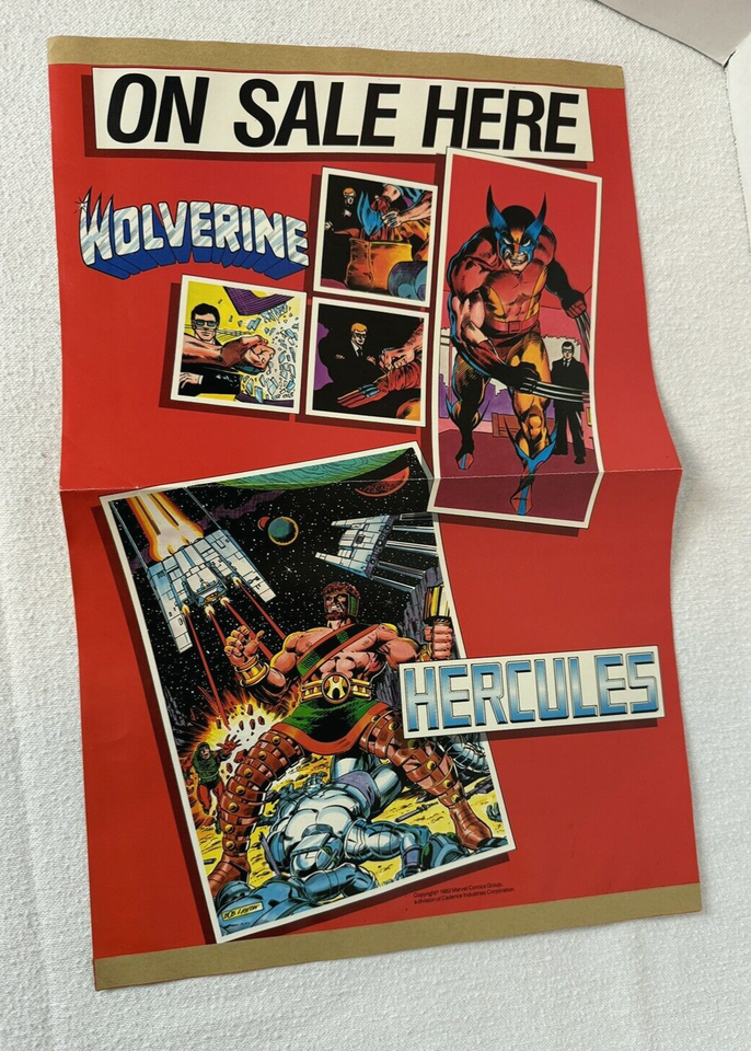 1982 Wolverine Sales Poster and Marvel Coming Attractions Insert | eBay
