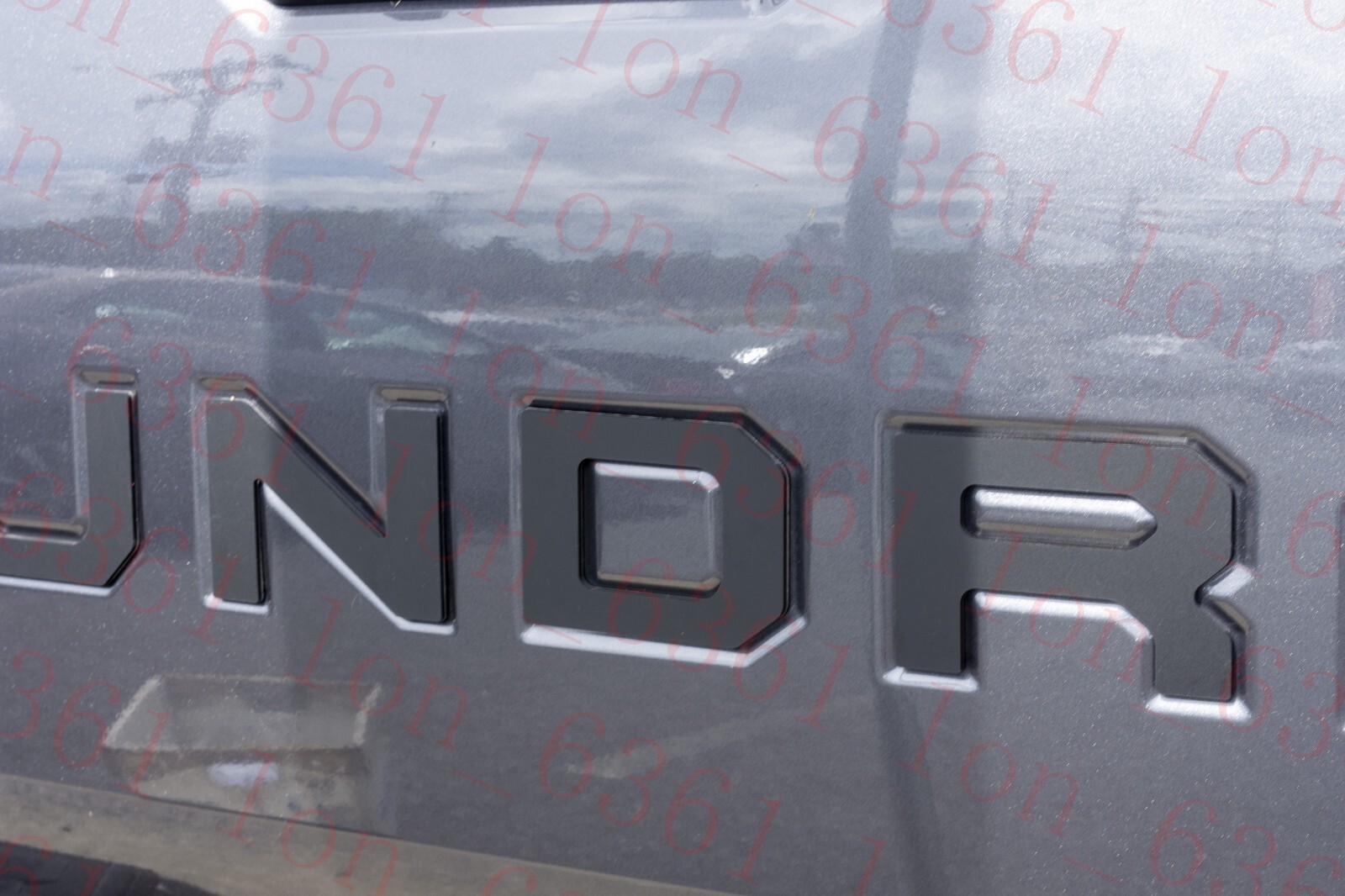 Matte Black Emblem compatible TOYOTA 2022 2023 TUNDRA Tailgate Letters ...