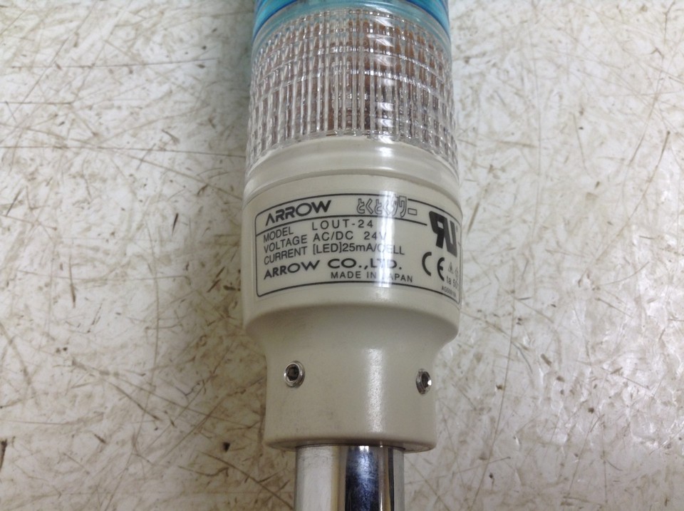 Arrow LOUT-24 24 V AC/DC Stack Light Red Orange Green Blue Clear Signal ...
