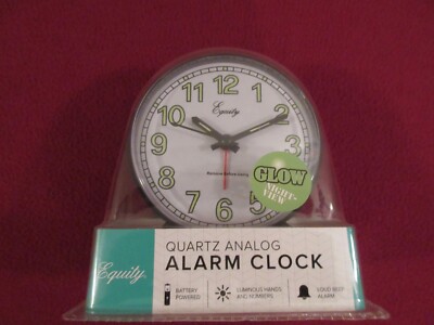 Equity Quartz Alarm Clock Model # 27006 New Sealed Glow Night View | eBay
