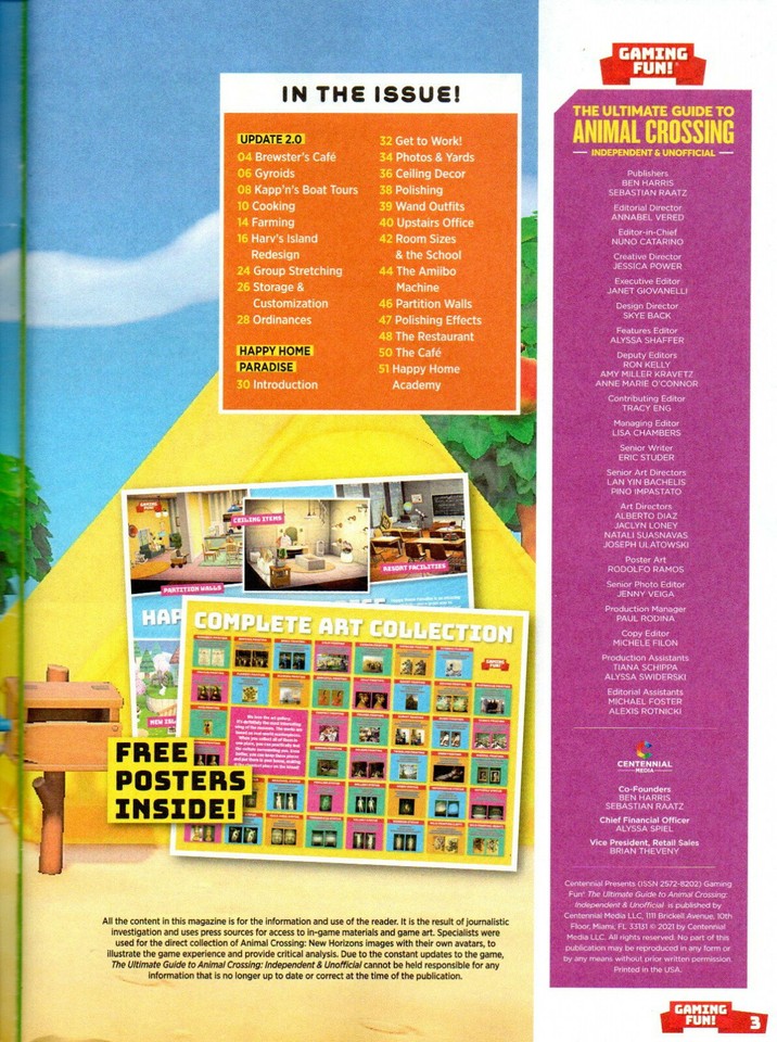 THE ULTIMATE GUIDE TO ANIMAL CROSSING Magazine 2021 W/ 2 Giant Posters ...