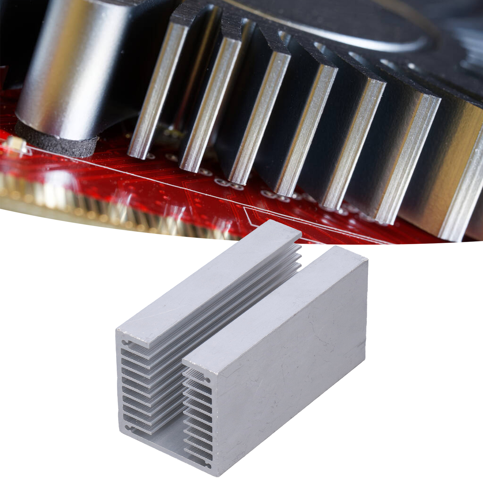 Heat Sink U Type Heatsink 100x50x50mm Aluminium Thermal Cooler ...