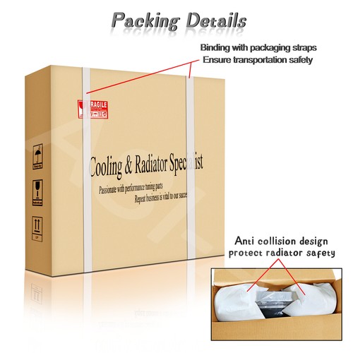 4-Row Aluminum Radiator for IH Farmall 460 560 370413R92 370415R92 ...