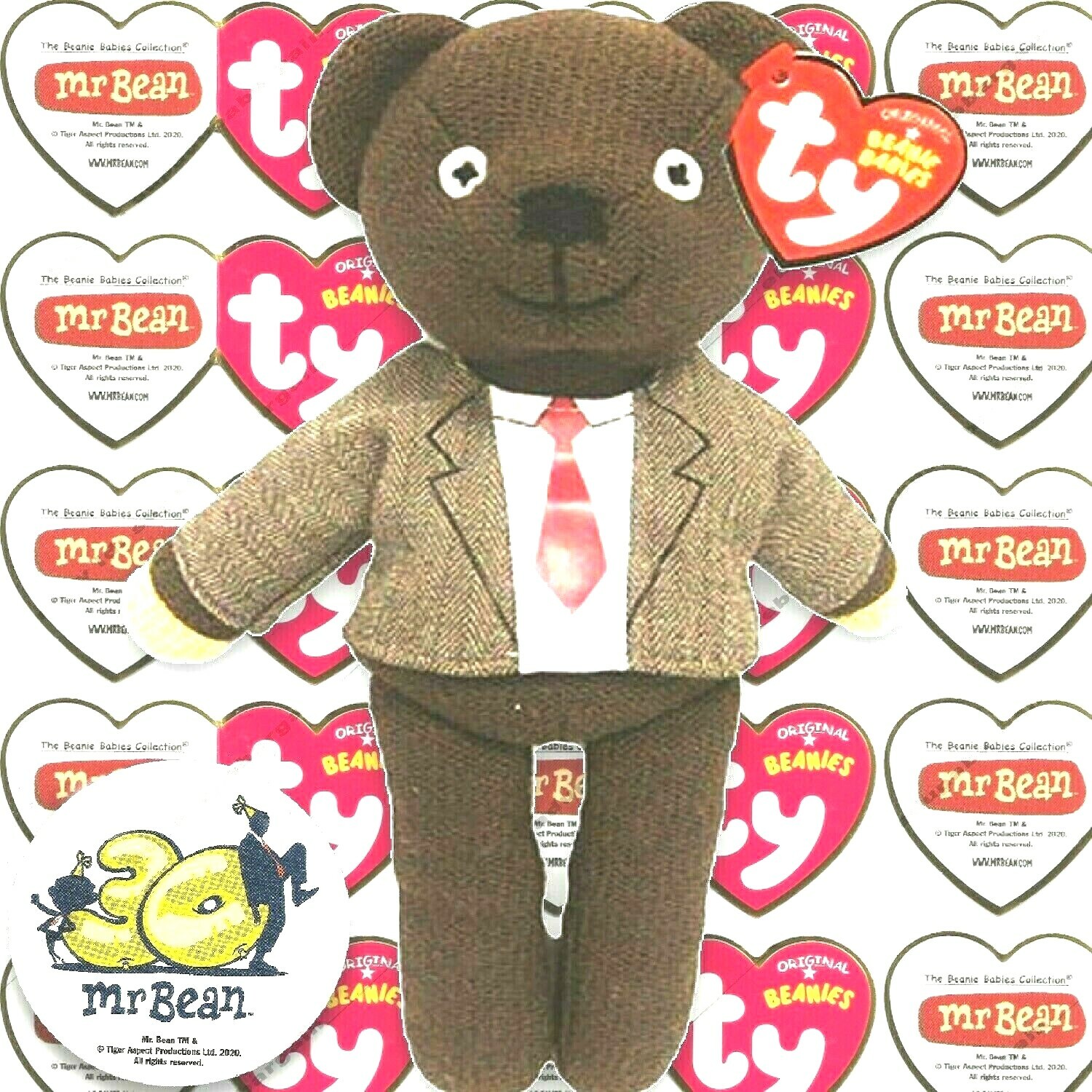 TY Beanie Babies - Mr Bean's Teddy with Jacket (46226) for sale online ...