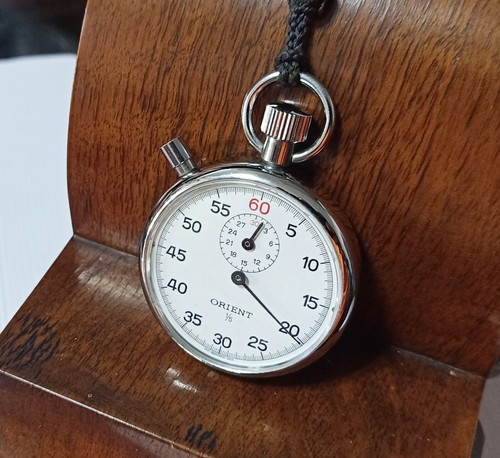 ORIGINAL VINTAGE ORIENT POCKET STOP WATCH VERY NICE AND PERFECT WORKING ...