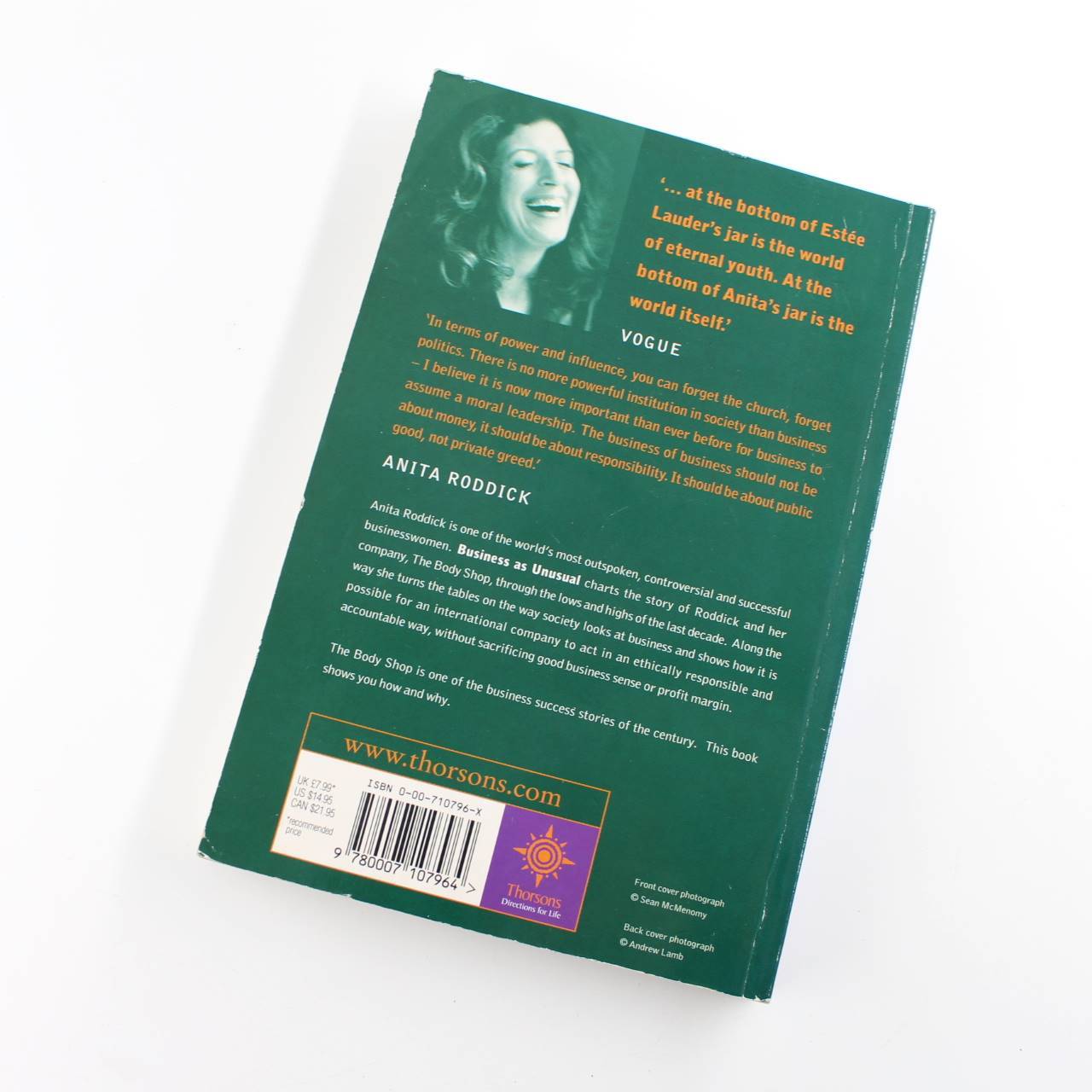 Business As Unusual: The Journey of Anita Roddick and the Body Shop ...