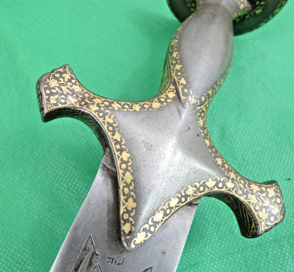 ANTIQUE INDO - PERSIAN SHAMSHIR / TULWAR SWORD WOOTZ Islamic ...