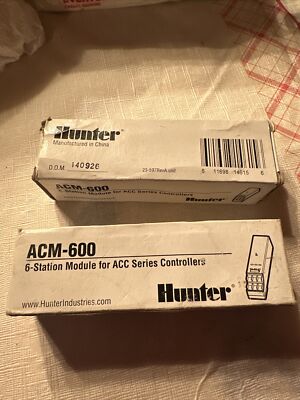 Lot 2 Hunter ACM-600 6-Station Add-On Controller Module for ACC ...