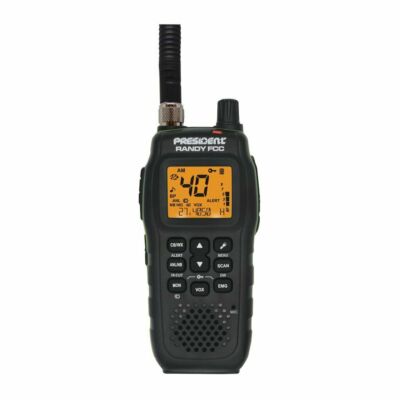 PRESIDENT RANDY FCC 40 CH MOBILE CB HANDHELD WALKIE-TALKIE RADIO W ...