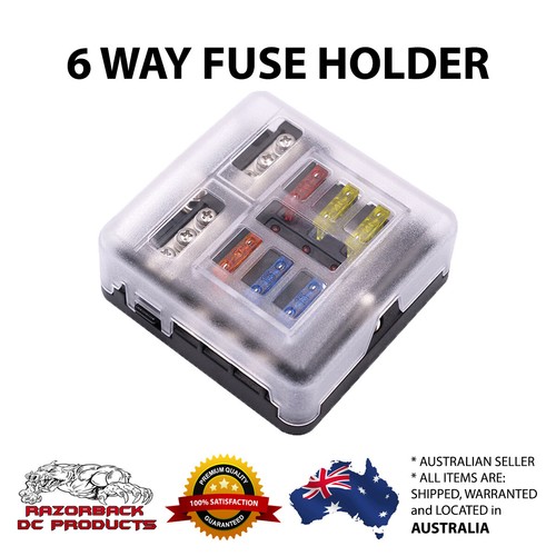 45x 6 Way Fuse Box Holder Auto Blade Block Panel Car Power Distribution ...